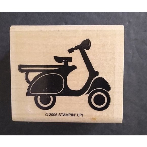 Stampin' Up! | Office | Stampin Up Rubber Stamp Scooter Motorized Motor ...